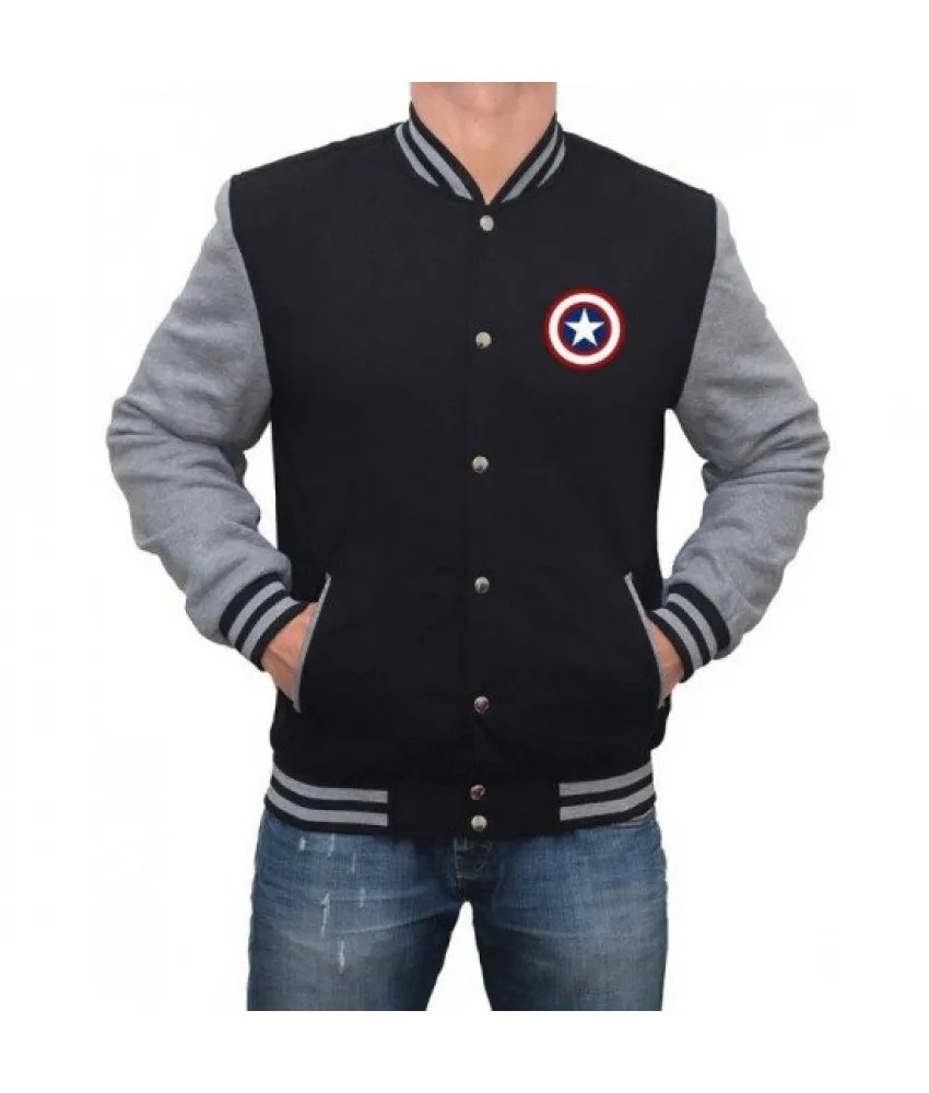 Captain America Letterman Varsity Jacket